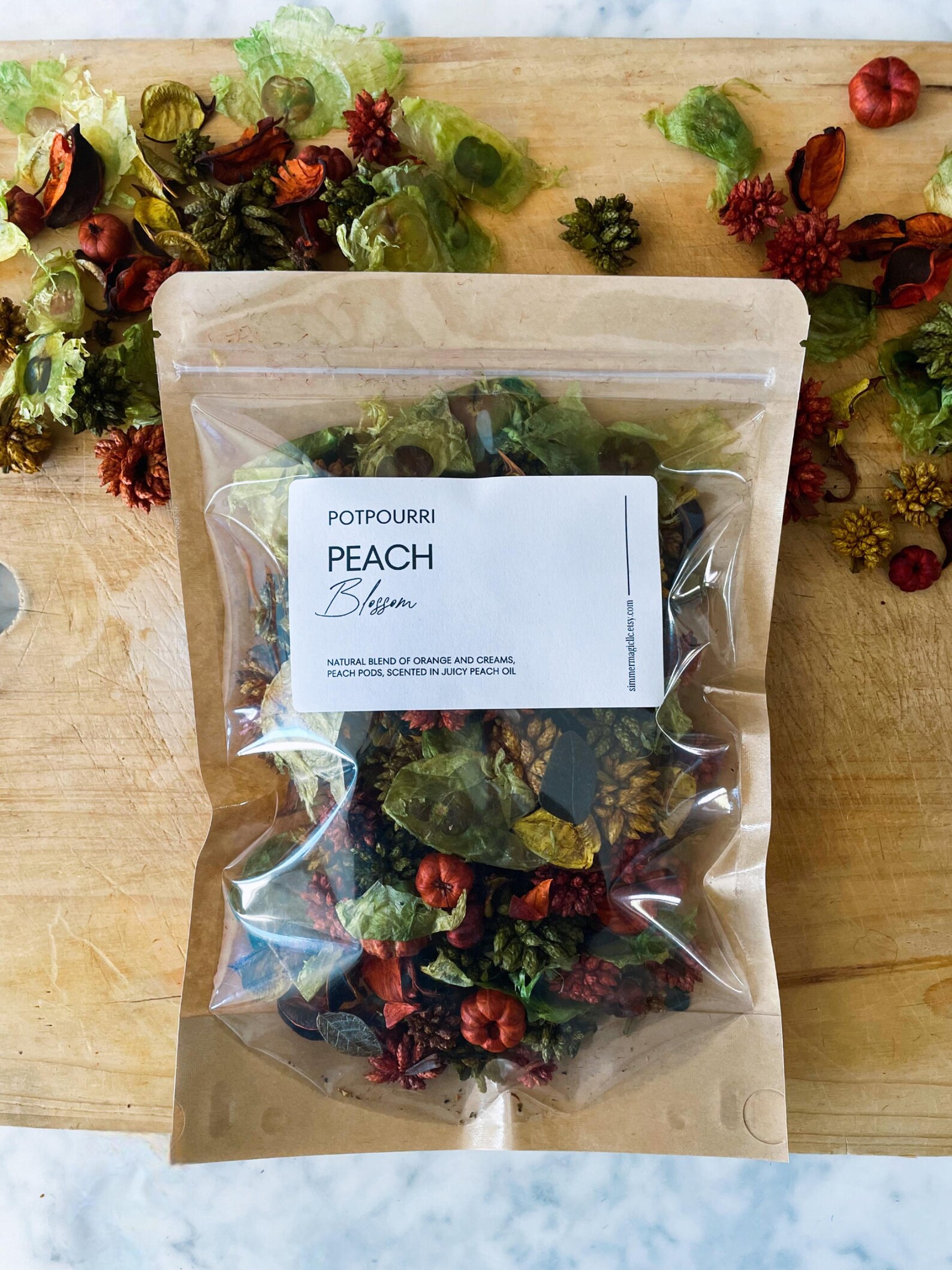 Juicy Peach Potpourri With Peach Pods - Fruity Spring & Summer ...