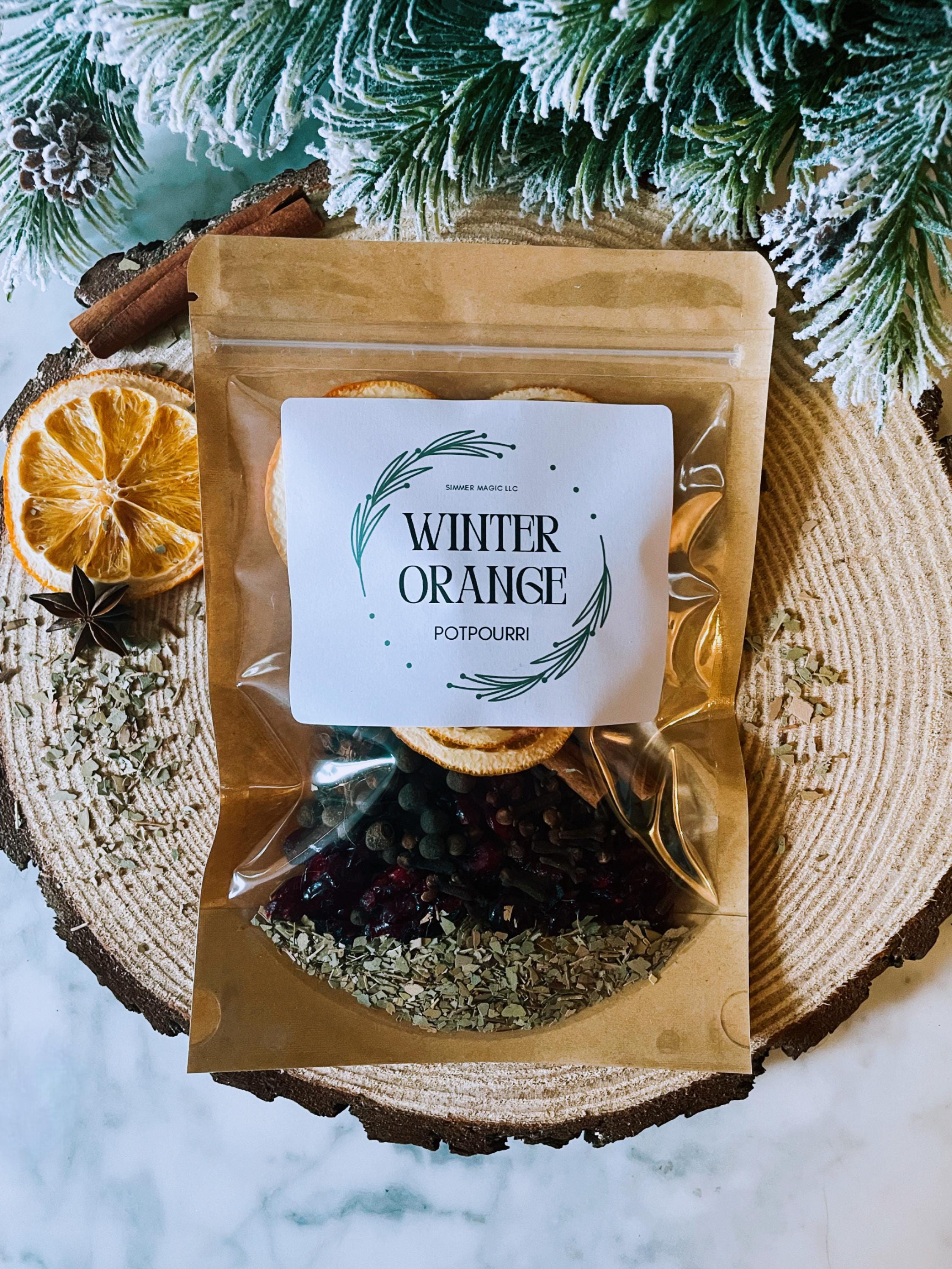 Winter Stovetop Potpourri | Set of 3 ‘winter Orange’ Individual ...