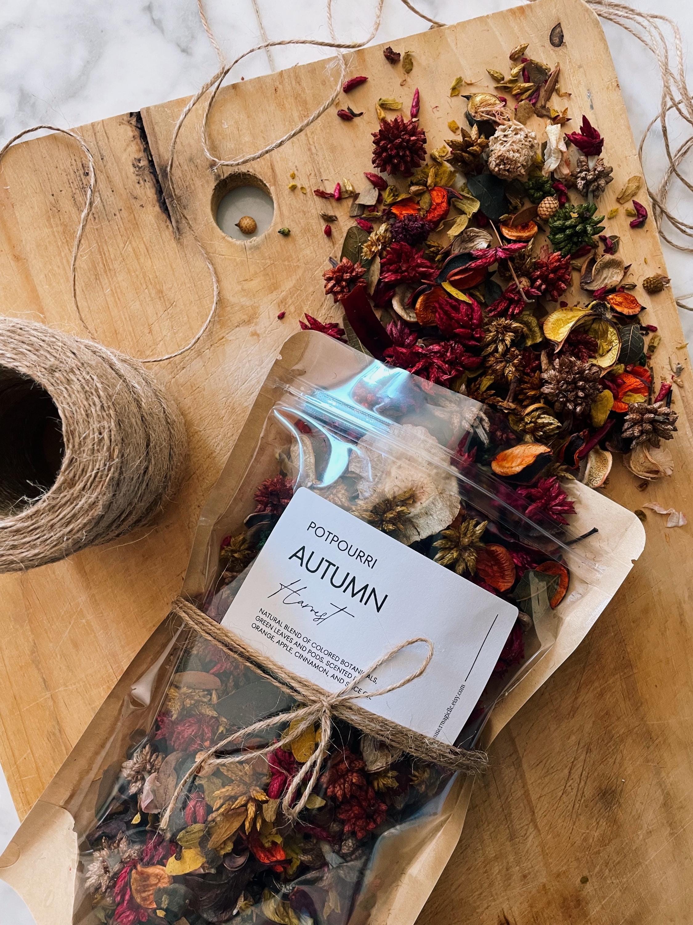 Autumn Harvest Potpourri - Fall Spiced Apple, Orange & Cinnamon Scented ...