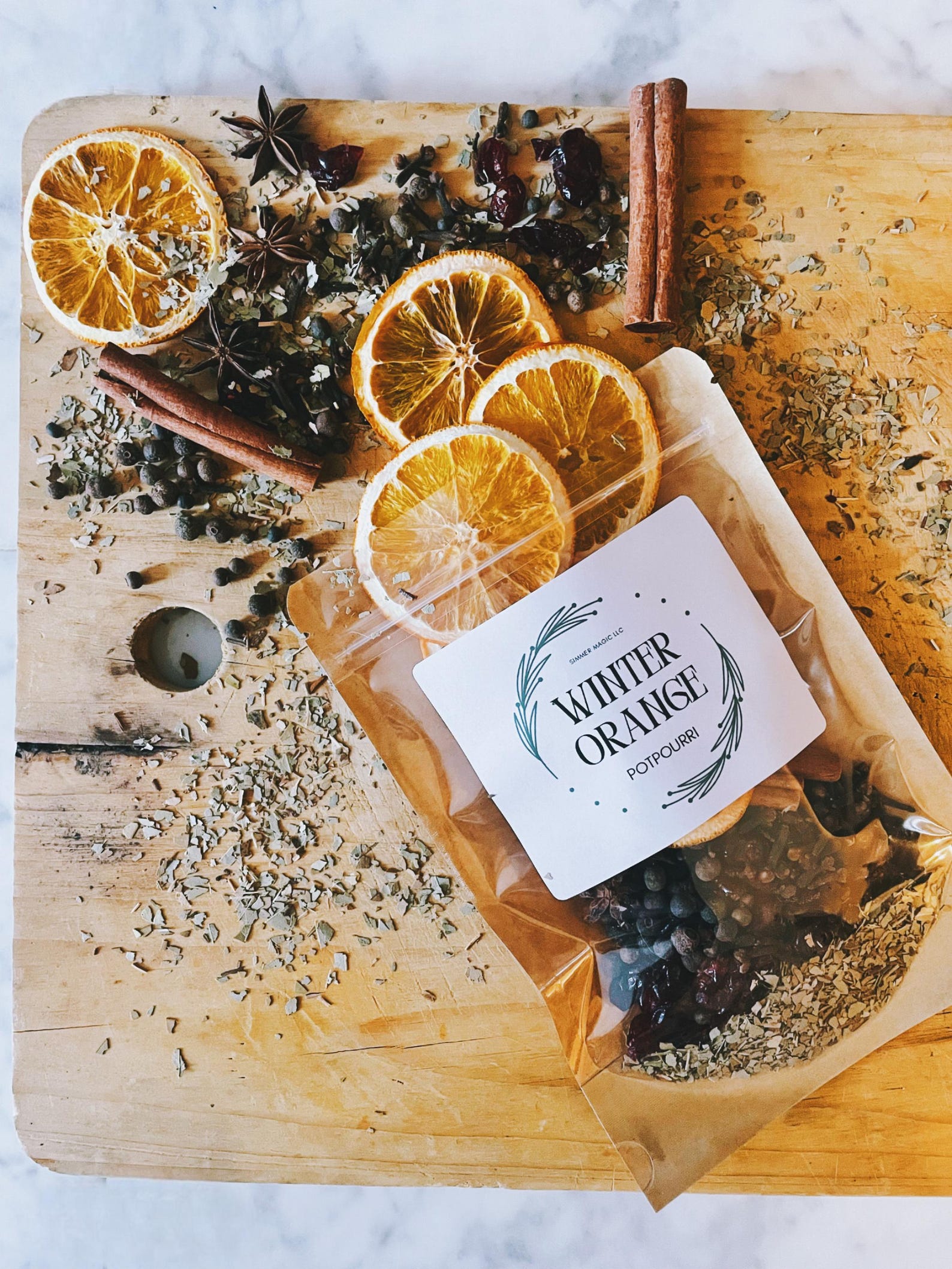 Winter Stovetop Potpourri | Set of 3 ‘winter Orange’ Individual ...