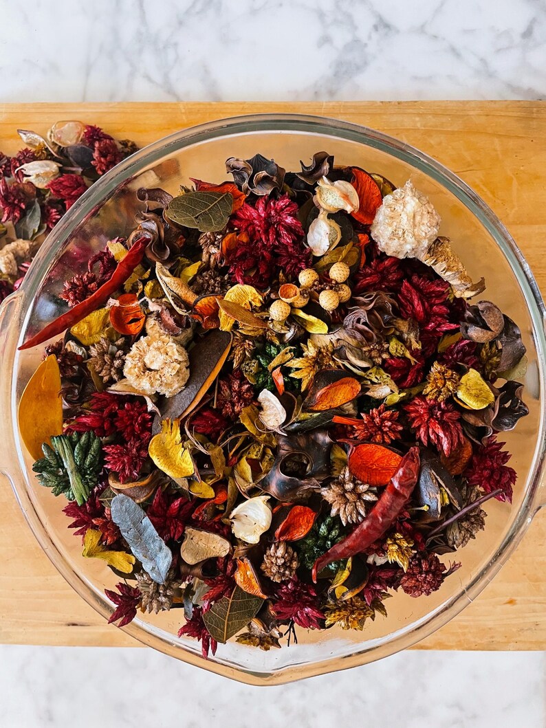 Autumn Harvest Potpourri - Fall Spiced Apple, Orange & Cinnamon Scented ...