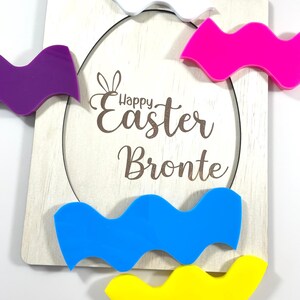 Personalised Easter Egg Puzzle | Custom Wooden Puzzle for Kids | Happy ...