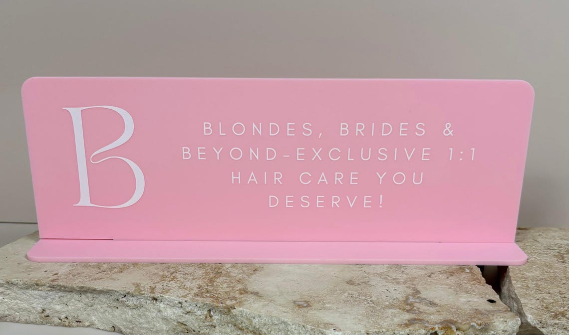 Custom Slim Display Stand | Personalised Sign for Market Stall ...