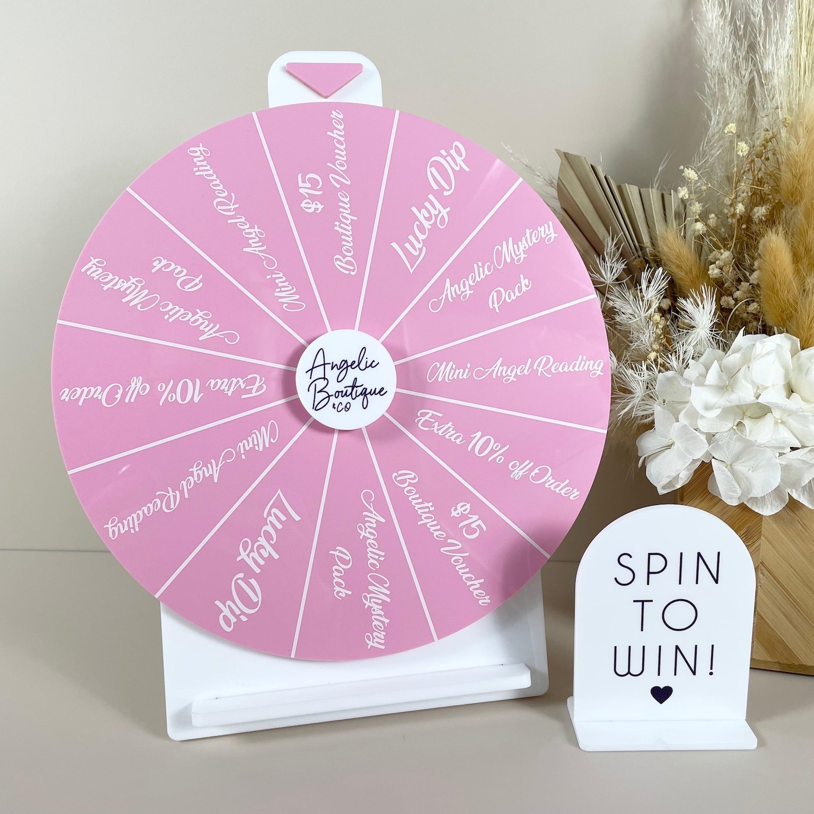 25cm Spin the Wheel Game | Custom Event Spinner | Business Giveaway ...