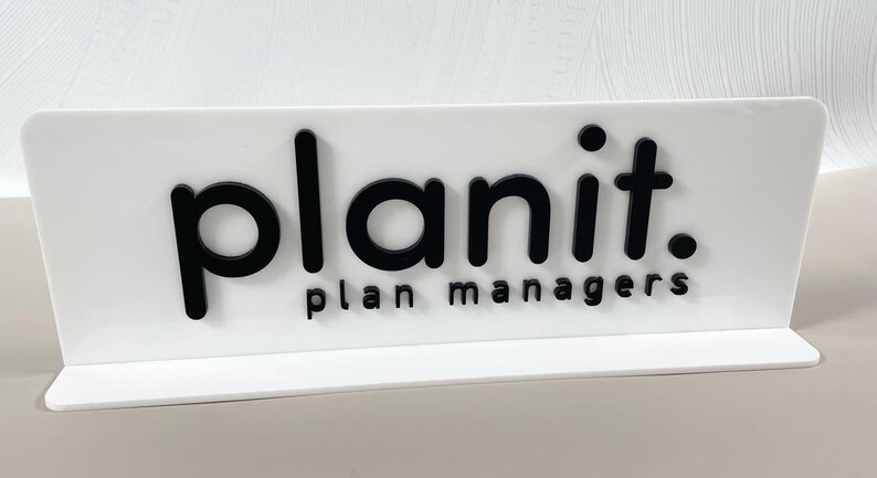 Custom Slim Display Stand | Personalised Sign for Market Stall ...