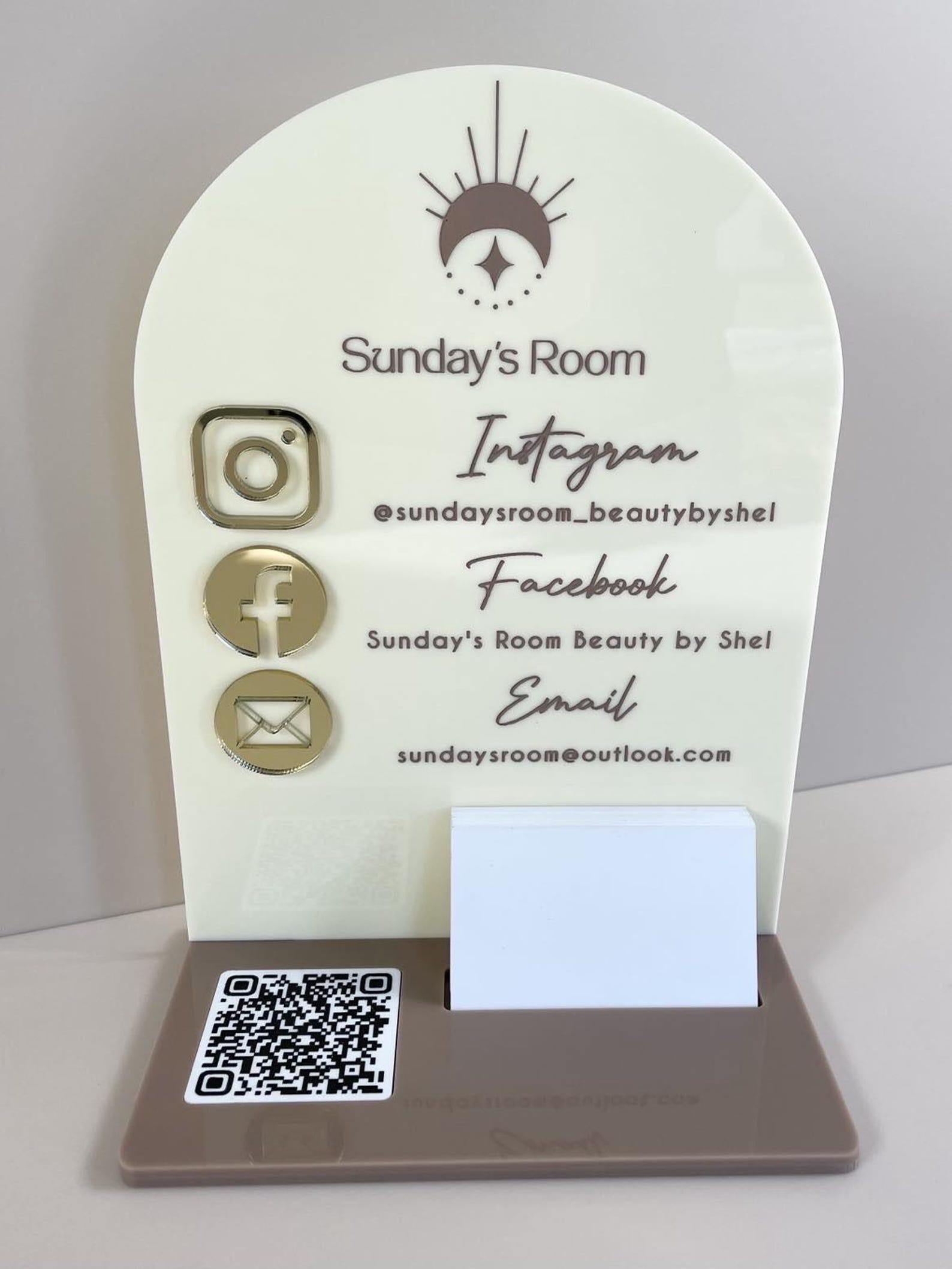 Custom Instagram Display Stand | Personalised Acrylic Card Holder for ...