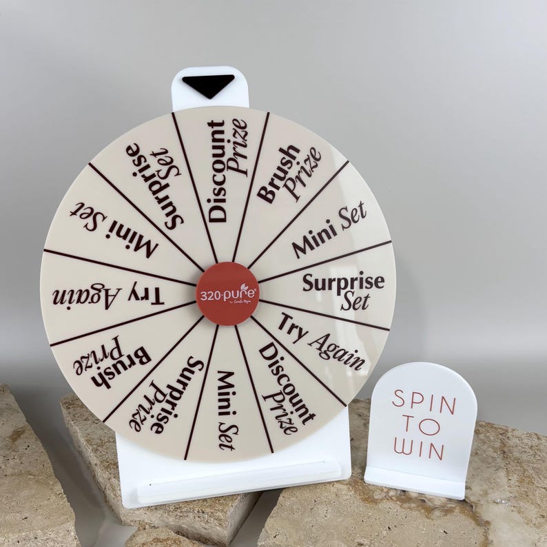 25cm Spin the Wheel Game | Custom Event Spinner | Business Giveaway ...