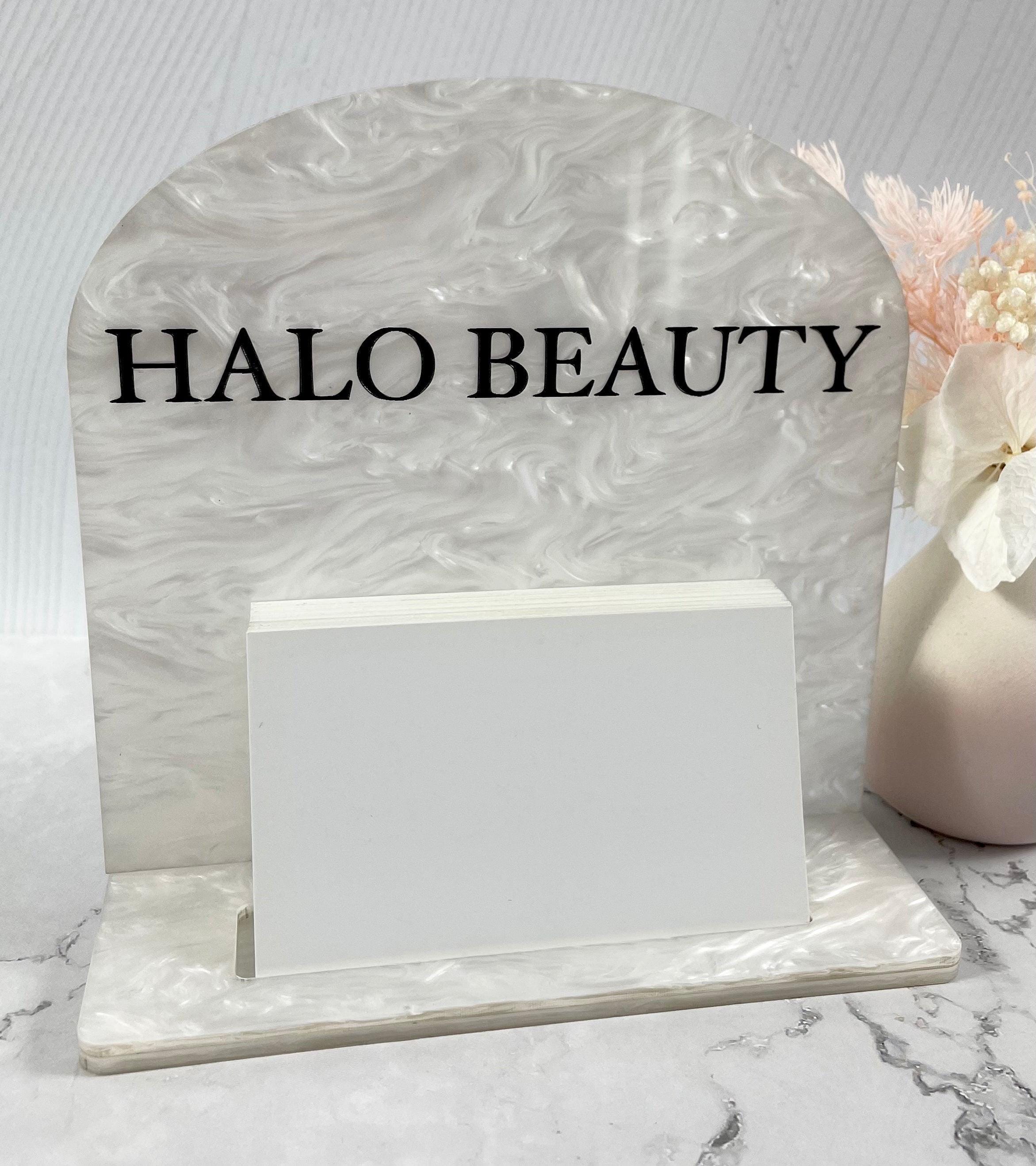 Mini Acrylic Business Card Holder | Custom Logo Desk Display Stand ...