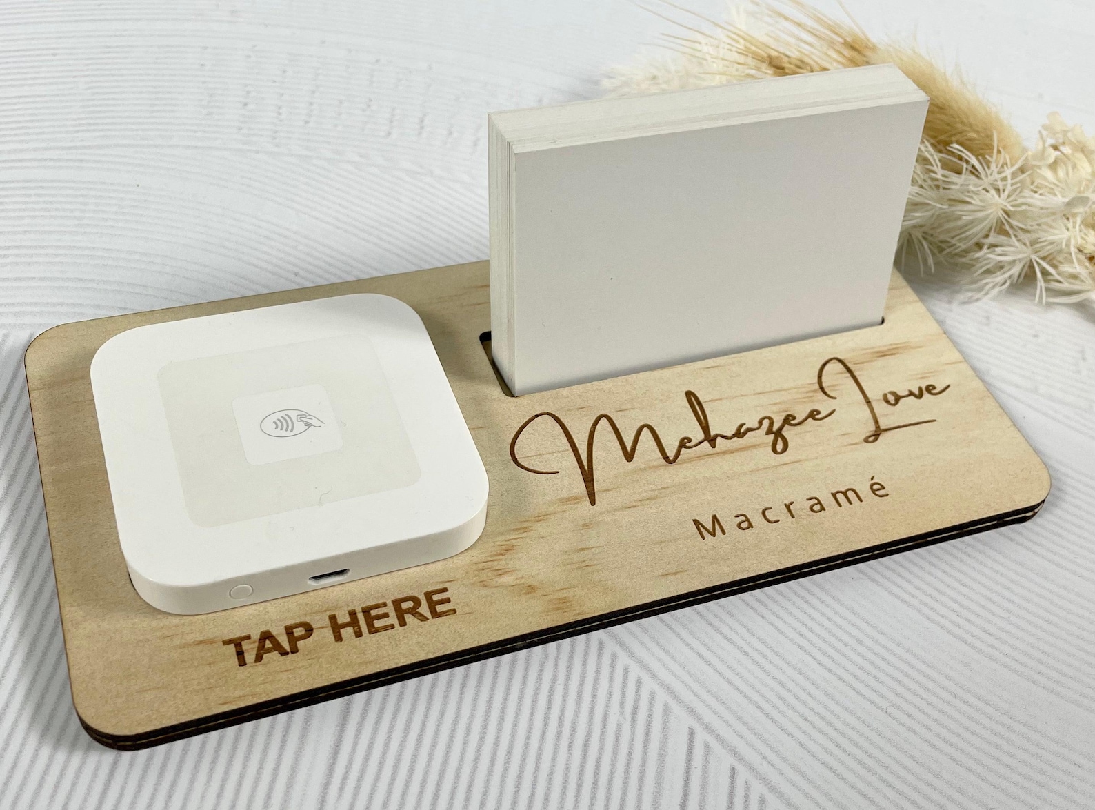 Mini NFC Tap Payment & Card Holder | Custom Acrylic Business Station ...