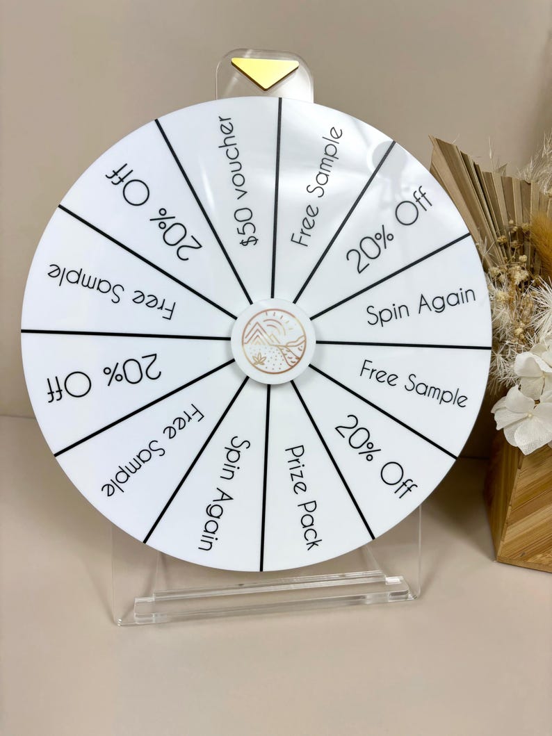 Custom Branded Spin the Wheel for Salon Promotions | Personalised Prize ...