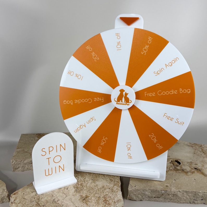 25cm Spin the Wheel Game | Custom Event Spinner | Business Giveaway ...