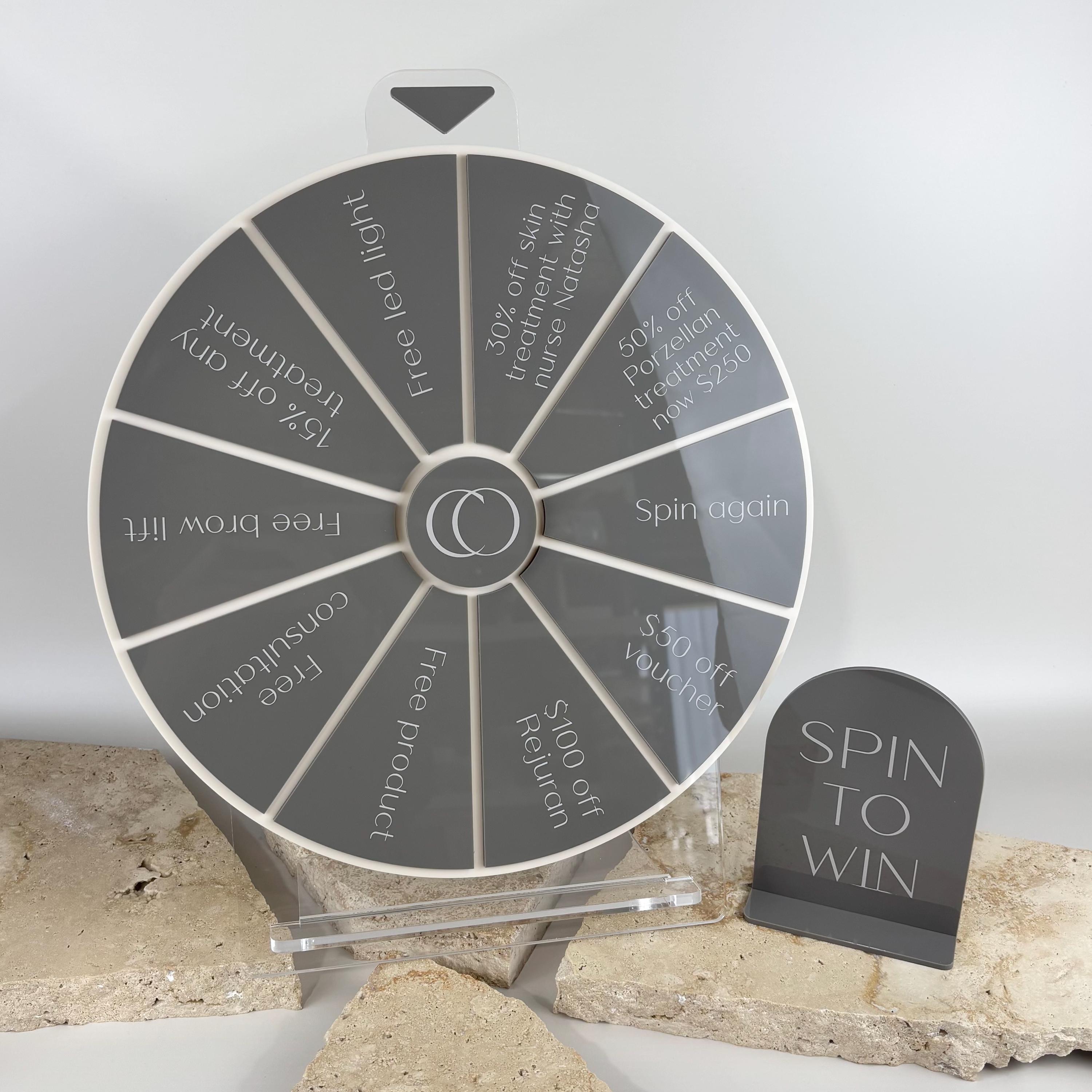 35cm Spin the Wheel Game | Large Custom Event Spinner | Business ...