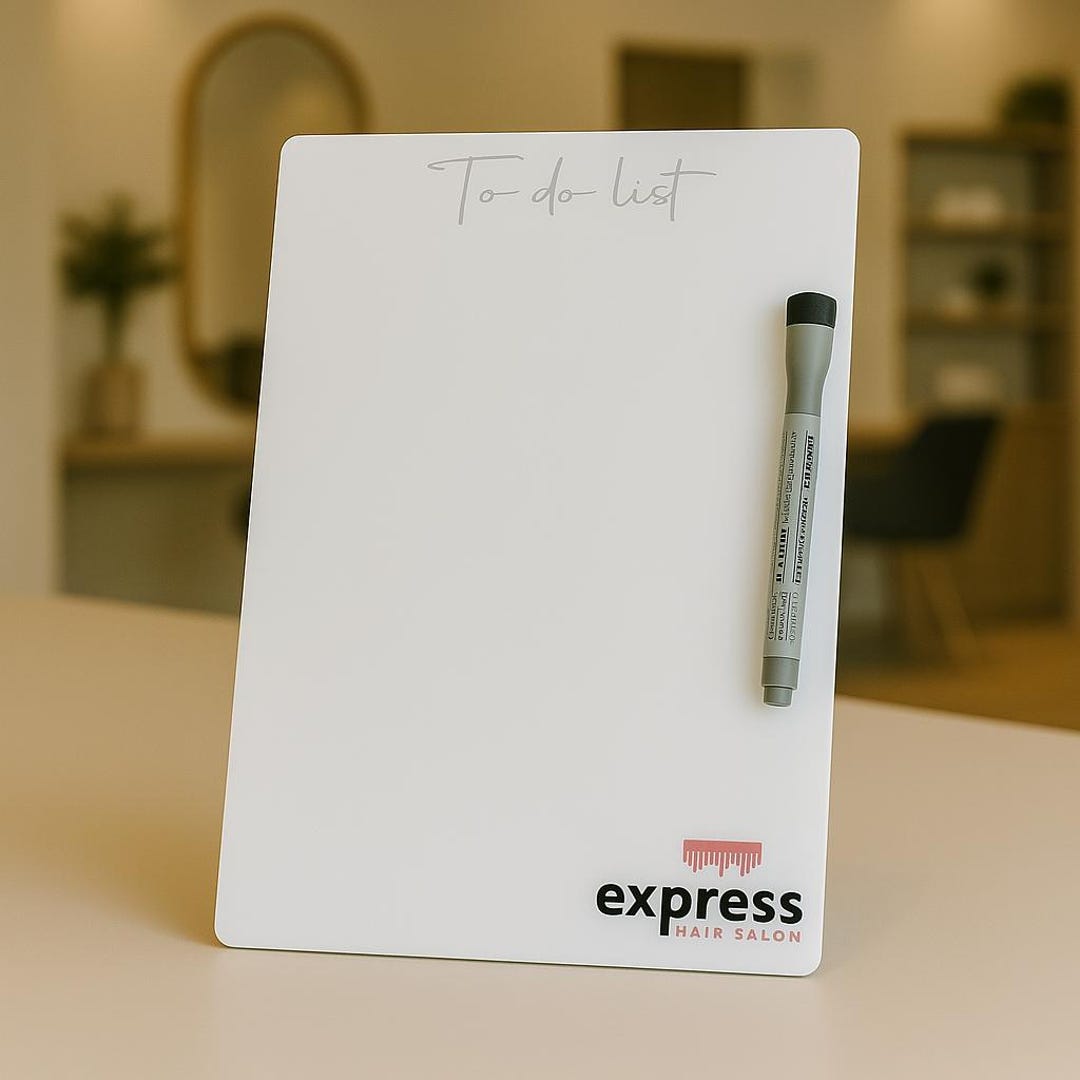Custom Acrylic To-do List Board With Logo | Personalised Business Desk ...