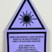 Laser Radiation Warning Sign | Acrylic Class 4 Laser Safety Sign for ...