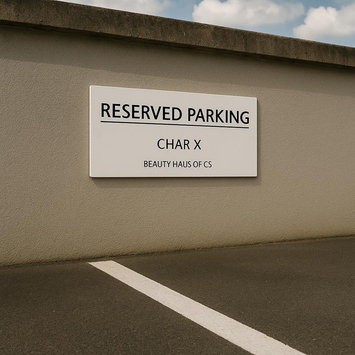Custom Reserved Parking Sign for Businesses | Personalised Outdoor ...