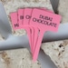 Acrylic Ice Cream Flavour Sticks | Reusable Gelato and Dessert Flavour ...