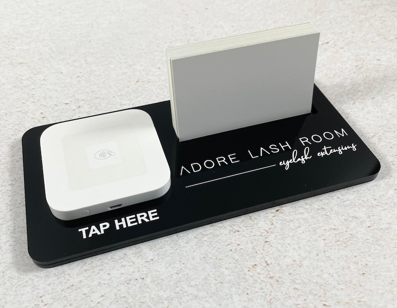Mini NFC Tap Payment & Card Holder | Custom Acrylic Business Station ...