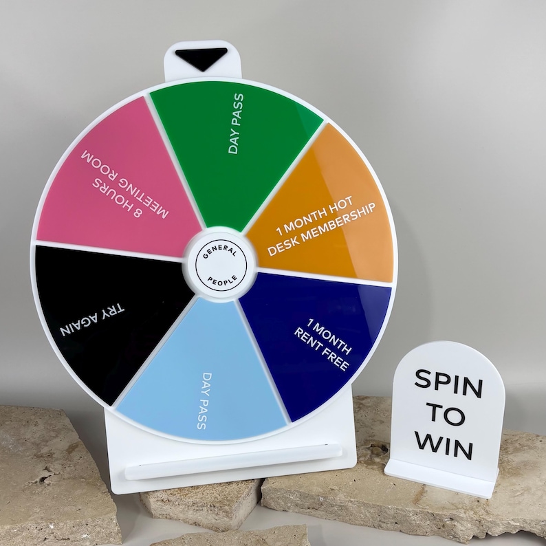 35cm Spin the Wheel Game | Large Custom Event Spinner | Business ...