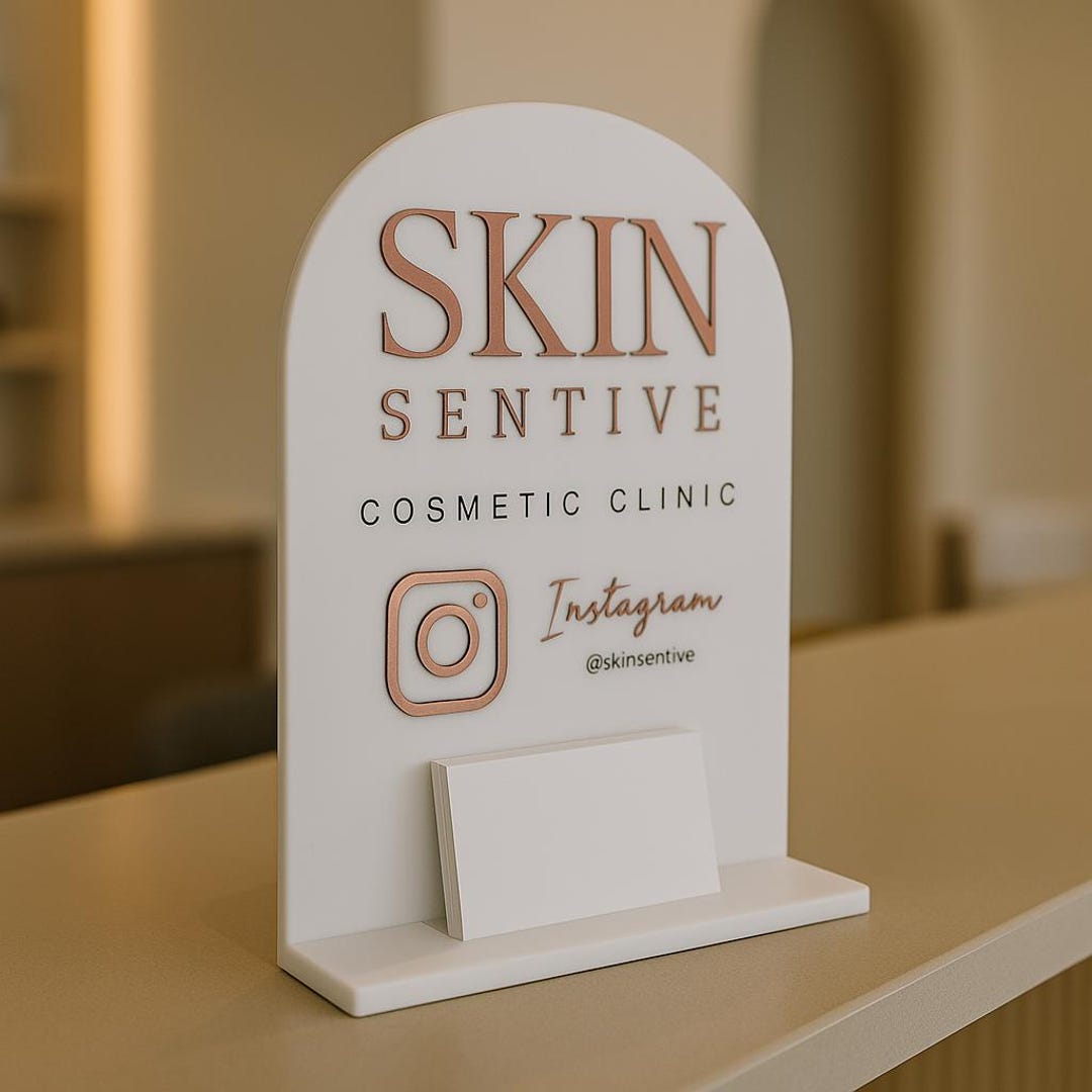 Custom Instagram Display Stand | Personalised Acrylic Card Holder for ...