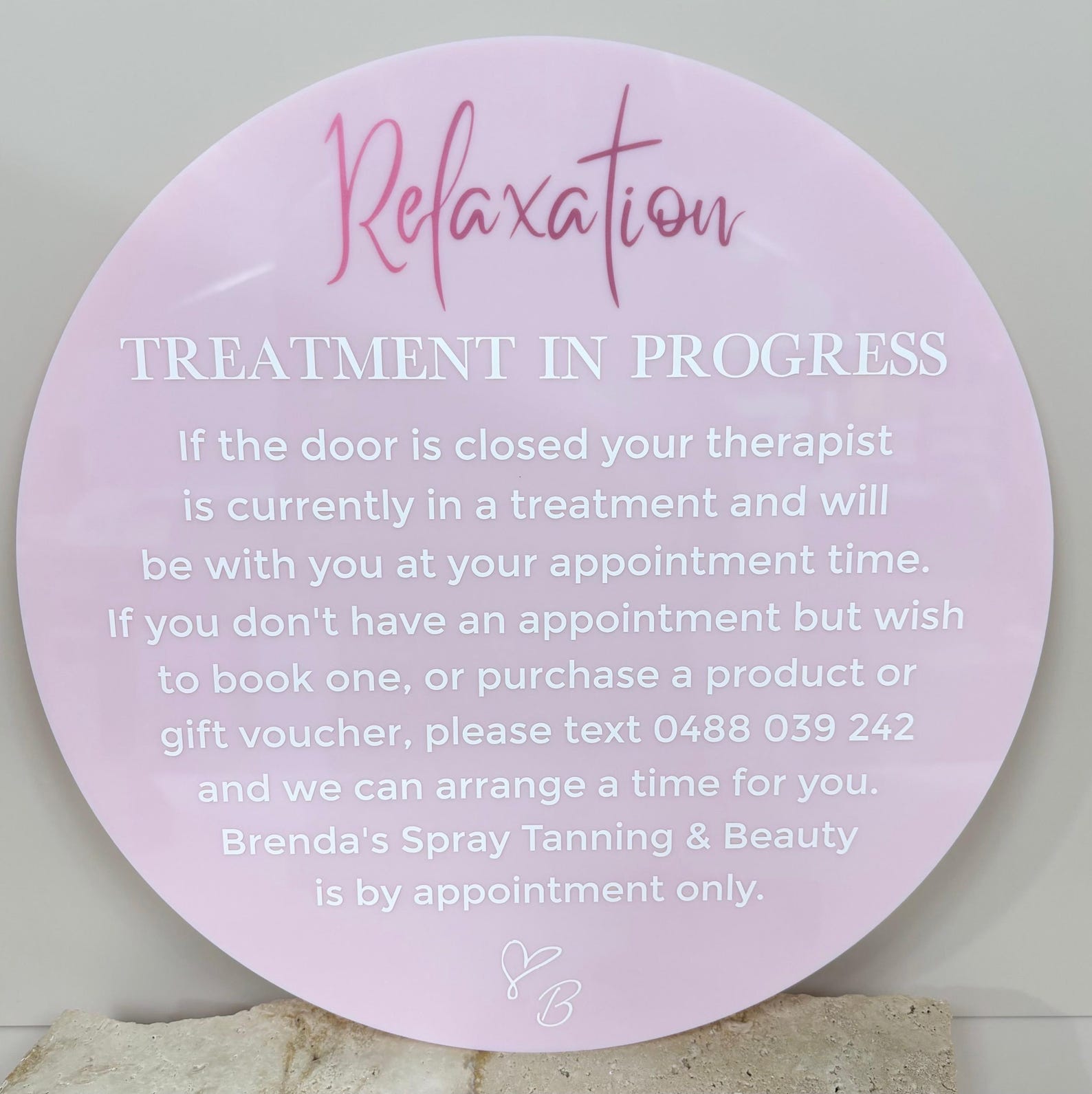 Custom “treatment in Progress” Door Sign – Personalised Sign for ...