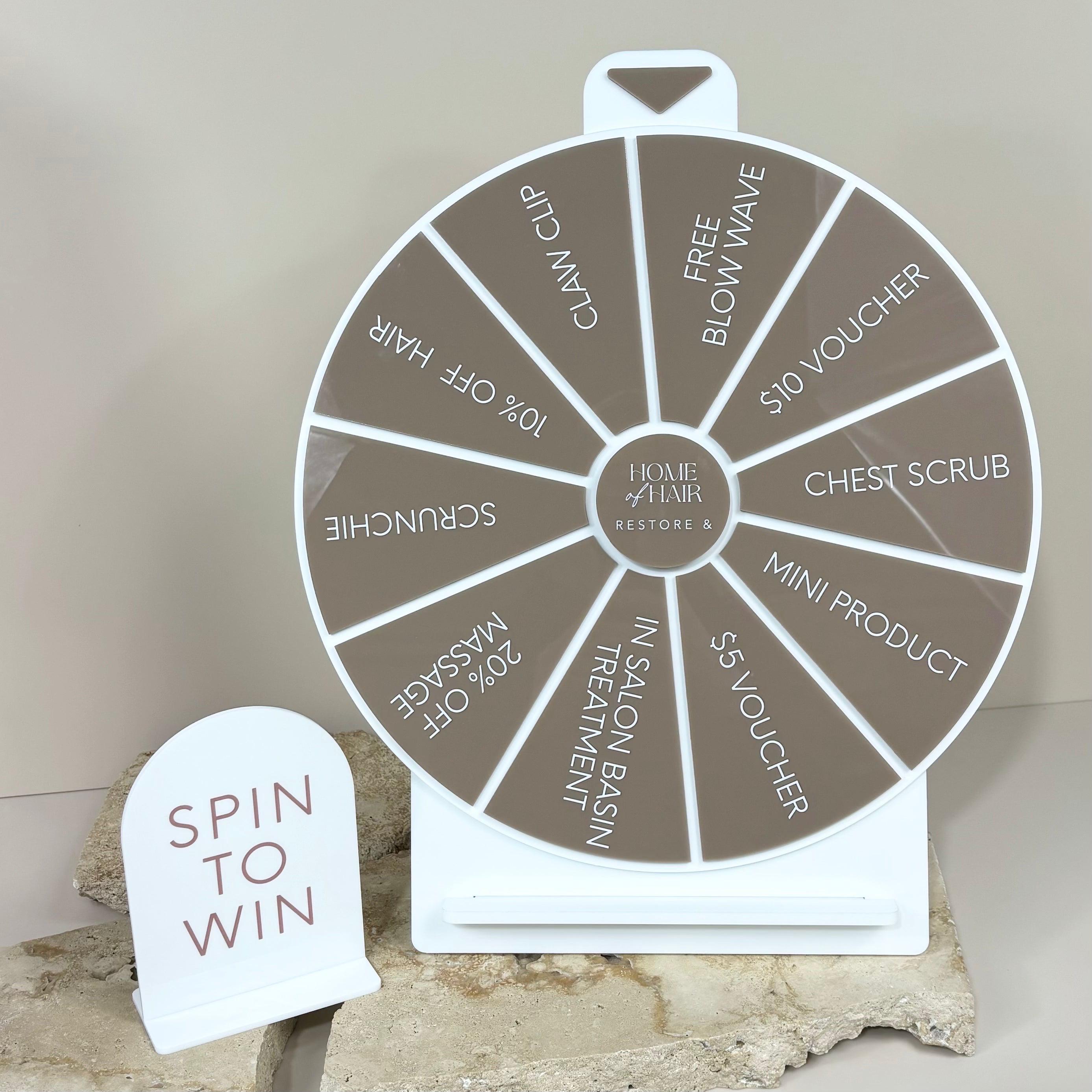 35cm Spin the Wheel Game | Large Custom Event Spinner | Business ...