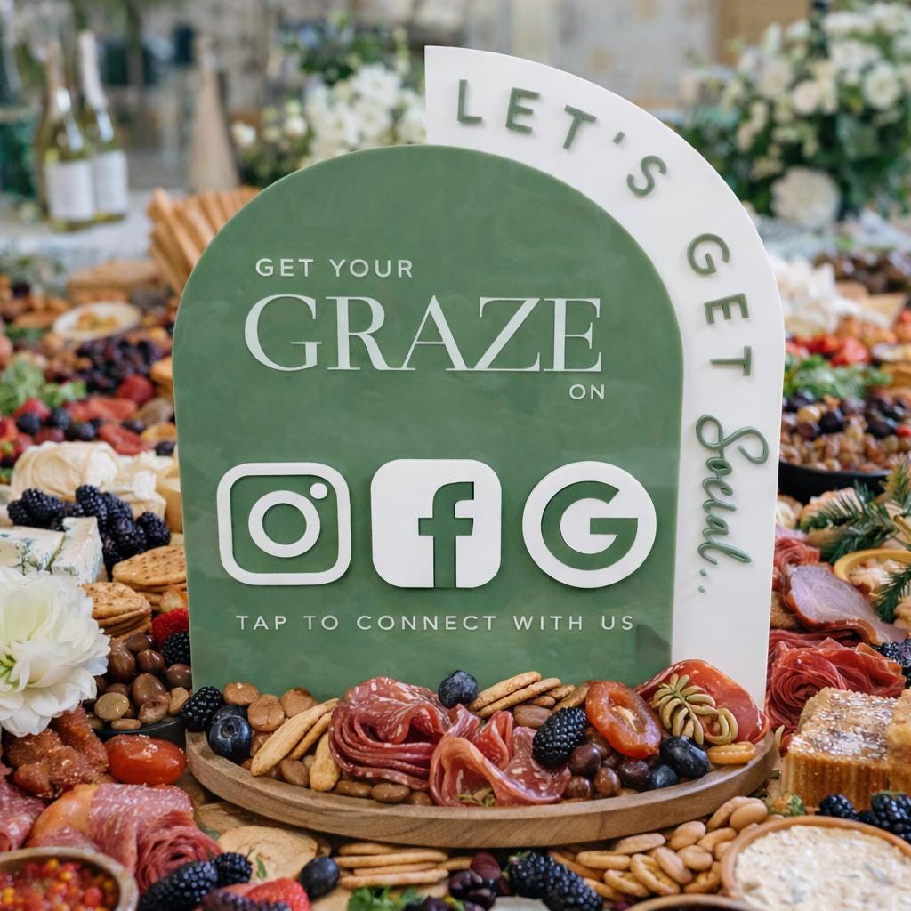 Custom NFC Social Stand | Tap to Connect Business Display | Acrylic ...