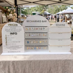 Charm Bar Display Stand Charm Bar Jewellery Display | Chain and Charm ...