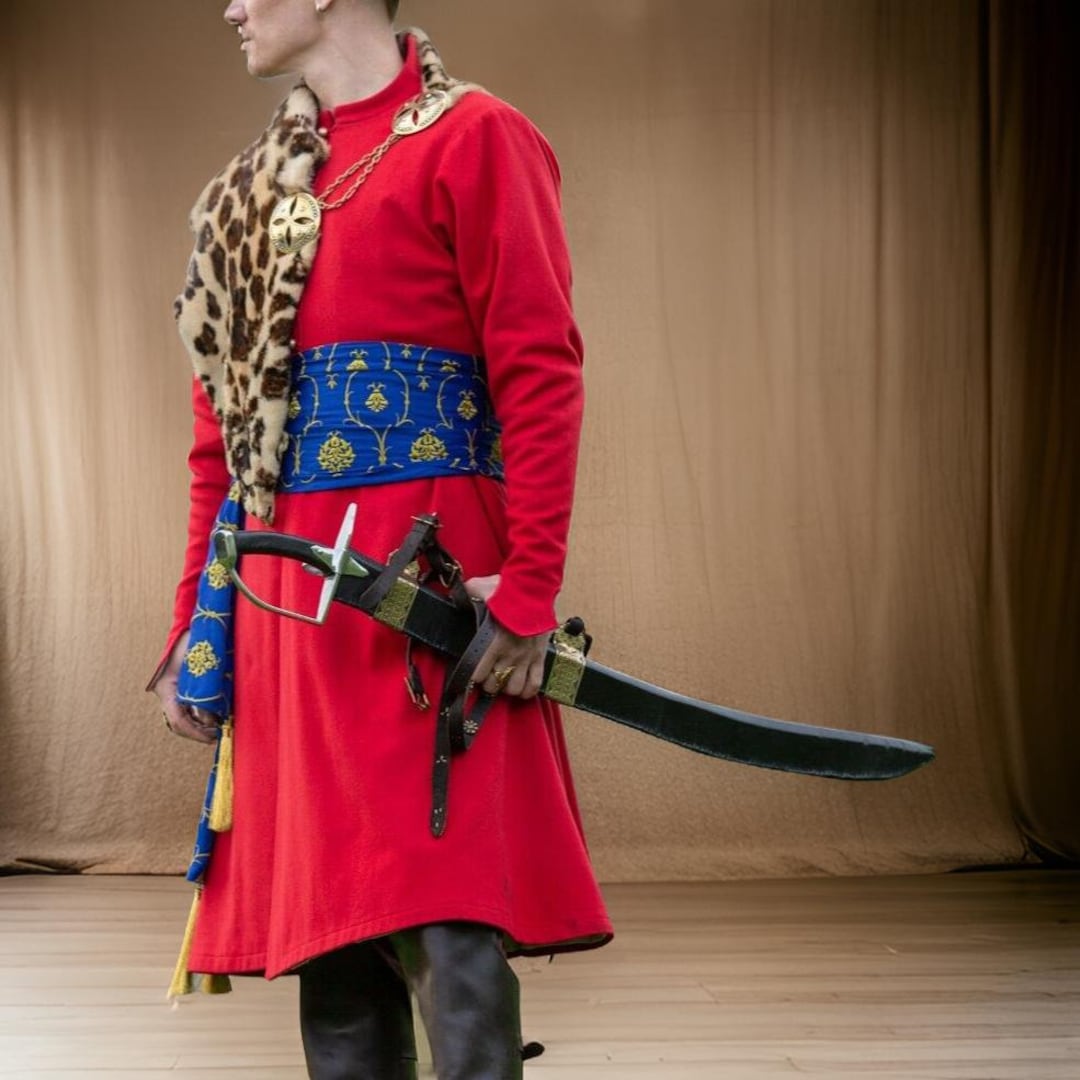 Men's Red Wool Cossack Zupan Coat, 19th Century Russian War Garment - Etsy