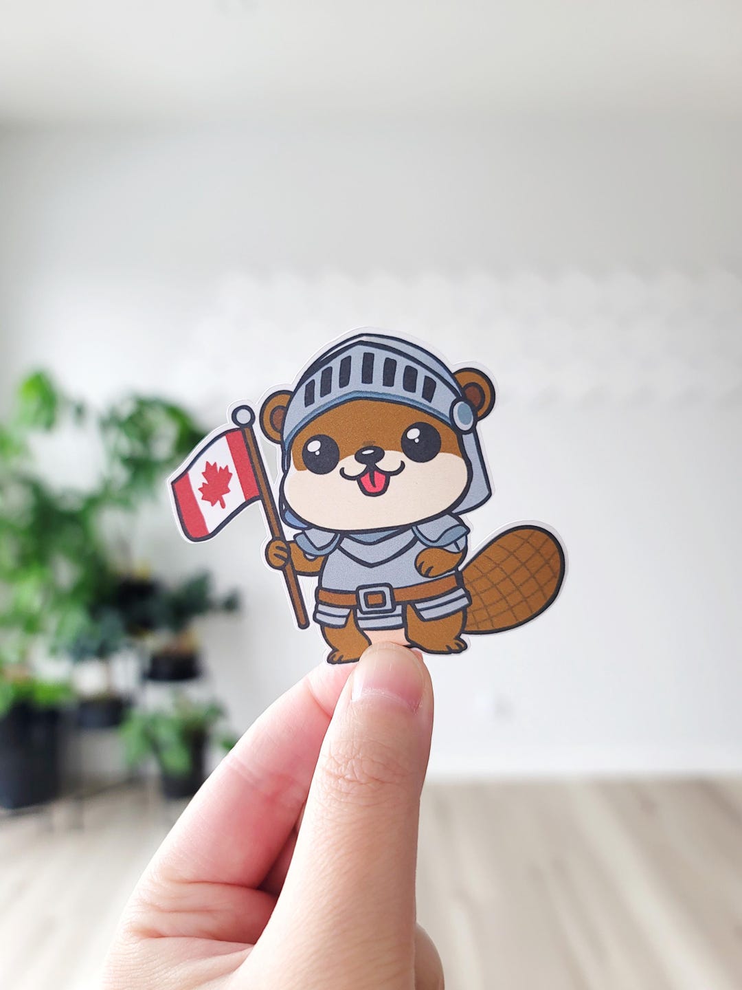 Armored Beaver Sticker, Beaver Sticker, Cute Beaver, Canadian Pride ...