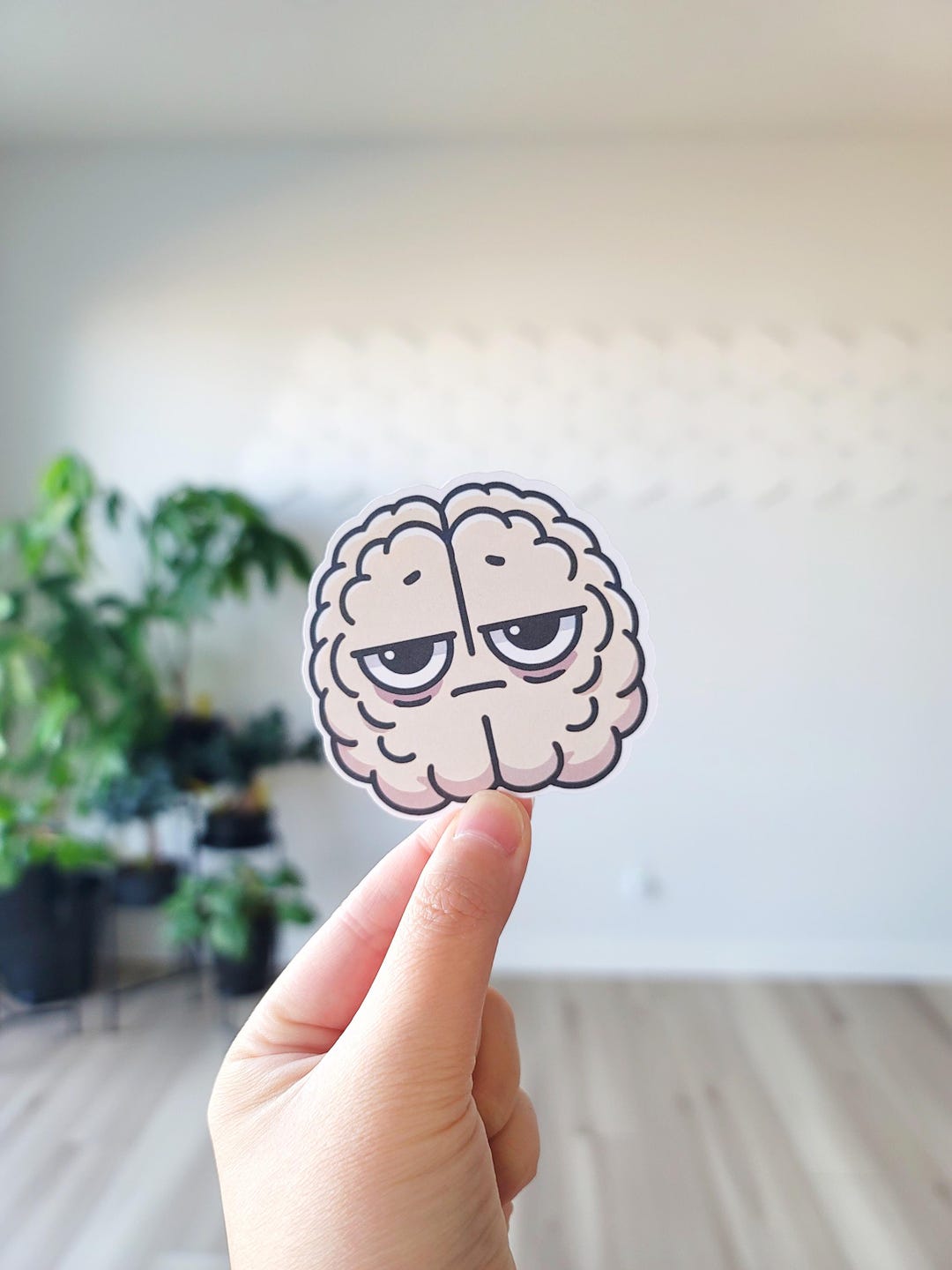 Tired Exhausted Brain Sticker, Brain Burnout, Brain, Brain Sticker ...