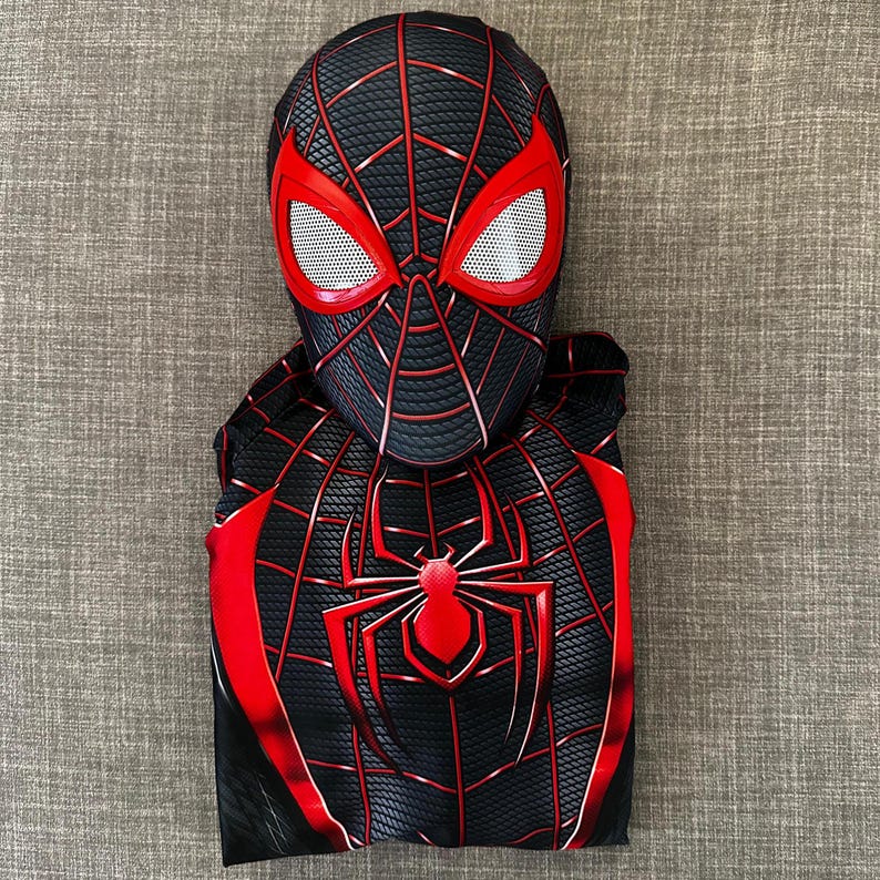Spiderman Miles Morales PS5 Costume Marvel Cosplay Gamerverse - Etsy
