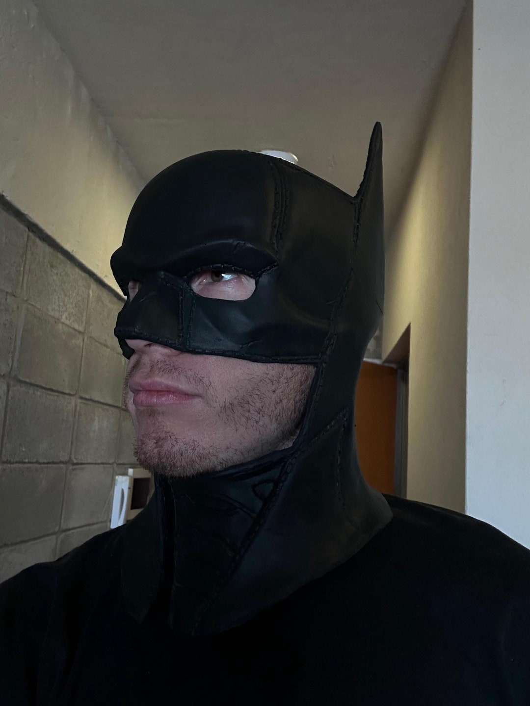 Latex Mask the Batman Cosplay Robert Pattinsson - Etsy