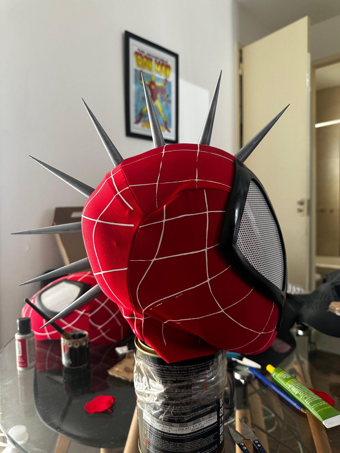 Spider Punk Full Mask Spiderman Across the Spiderverse - Etsy