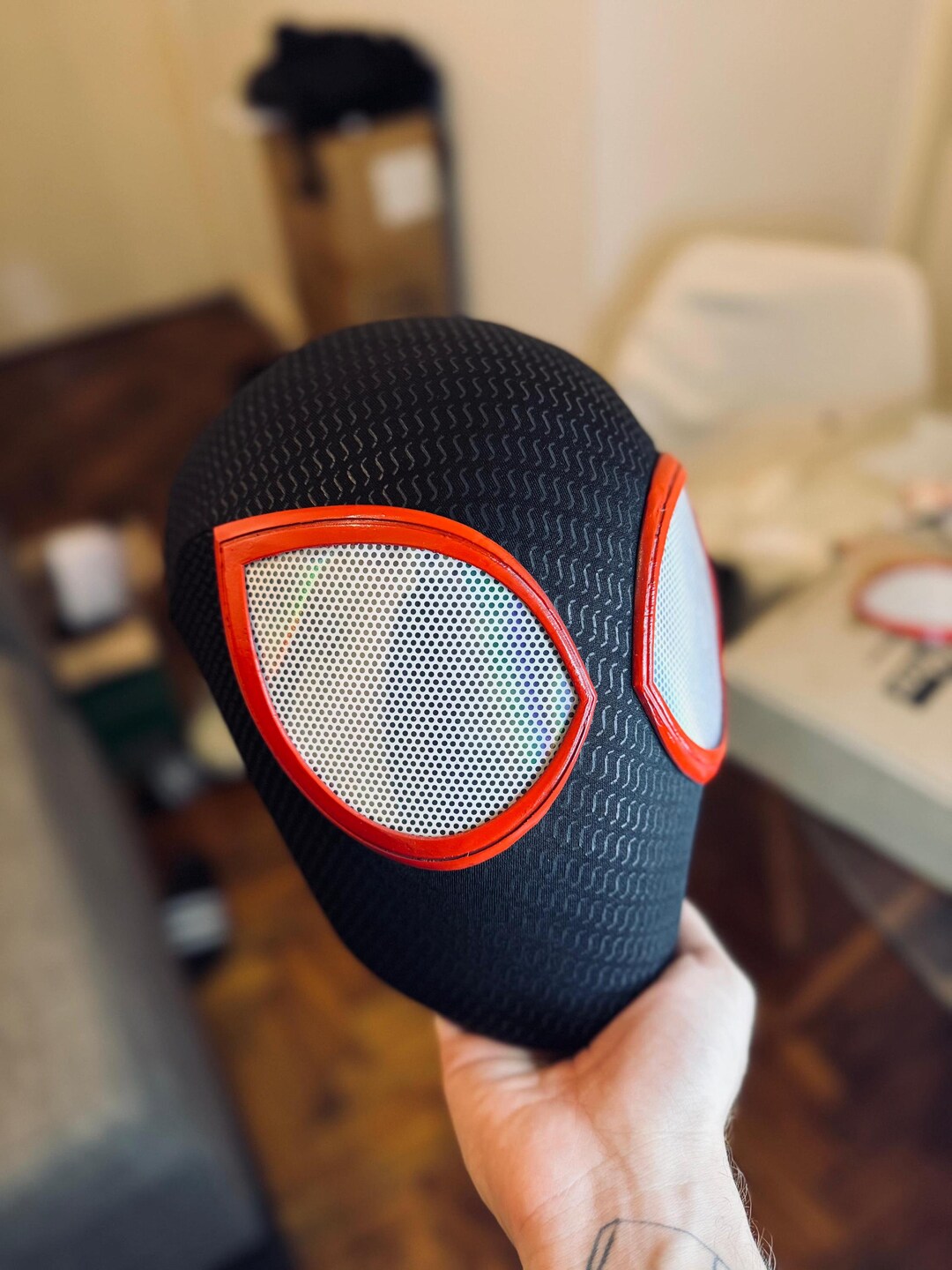 Miles Morales Mask Spiderman Across the Spiderverse Multiverse Cosplay ...