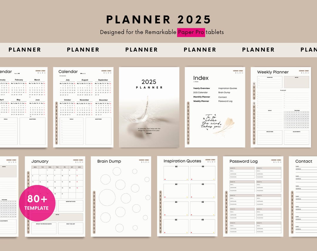 Ultimate Digital Planner 2025 Suitable for Remarkable Paper Pro ...