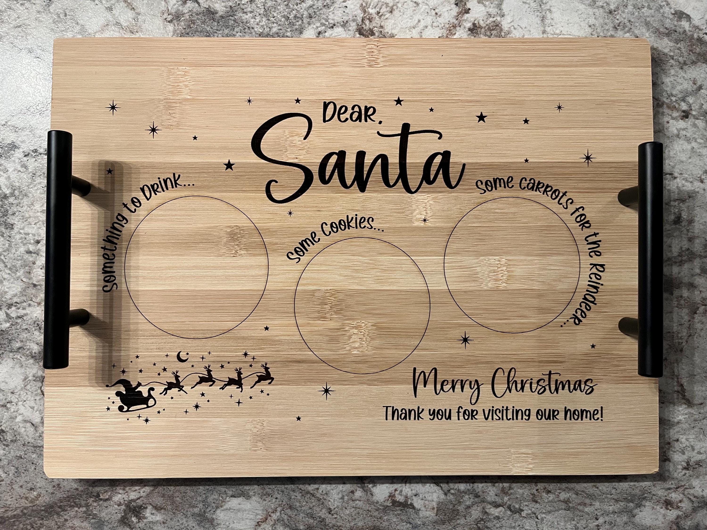 Santa Cookie Tray, Santa Treat Tray, Santa Christmas Eve Board, Cookies ...