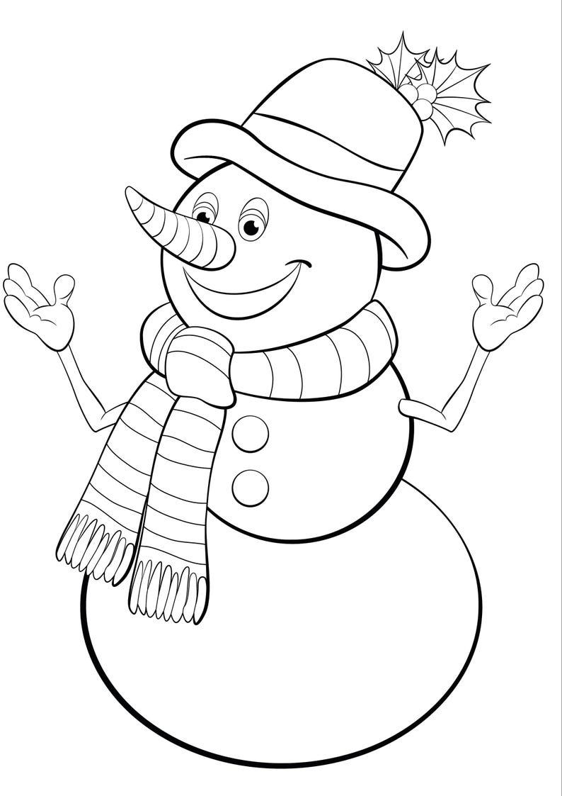Printable Merry Christmas Coloring and Cut & Paste Activity Book - 10 ...