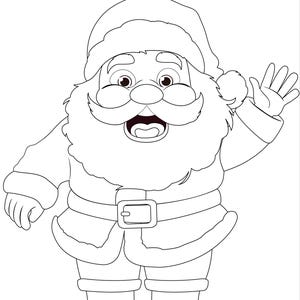 Printable Merry Christmas Coloring and Cut & Paste Activity Book - 10 ...