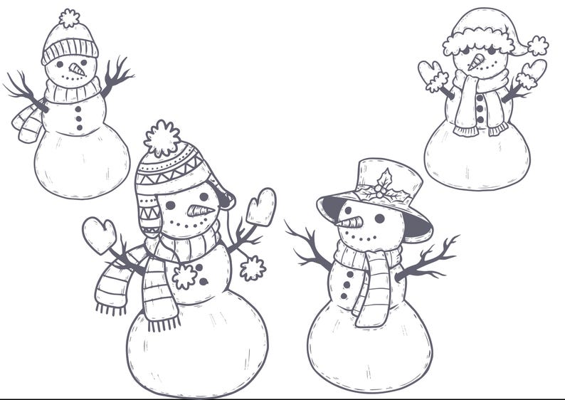 Printable Merry Christmas Coloring and Cut & Paste Activity Book - 10 ...