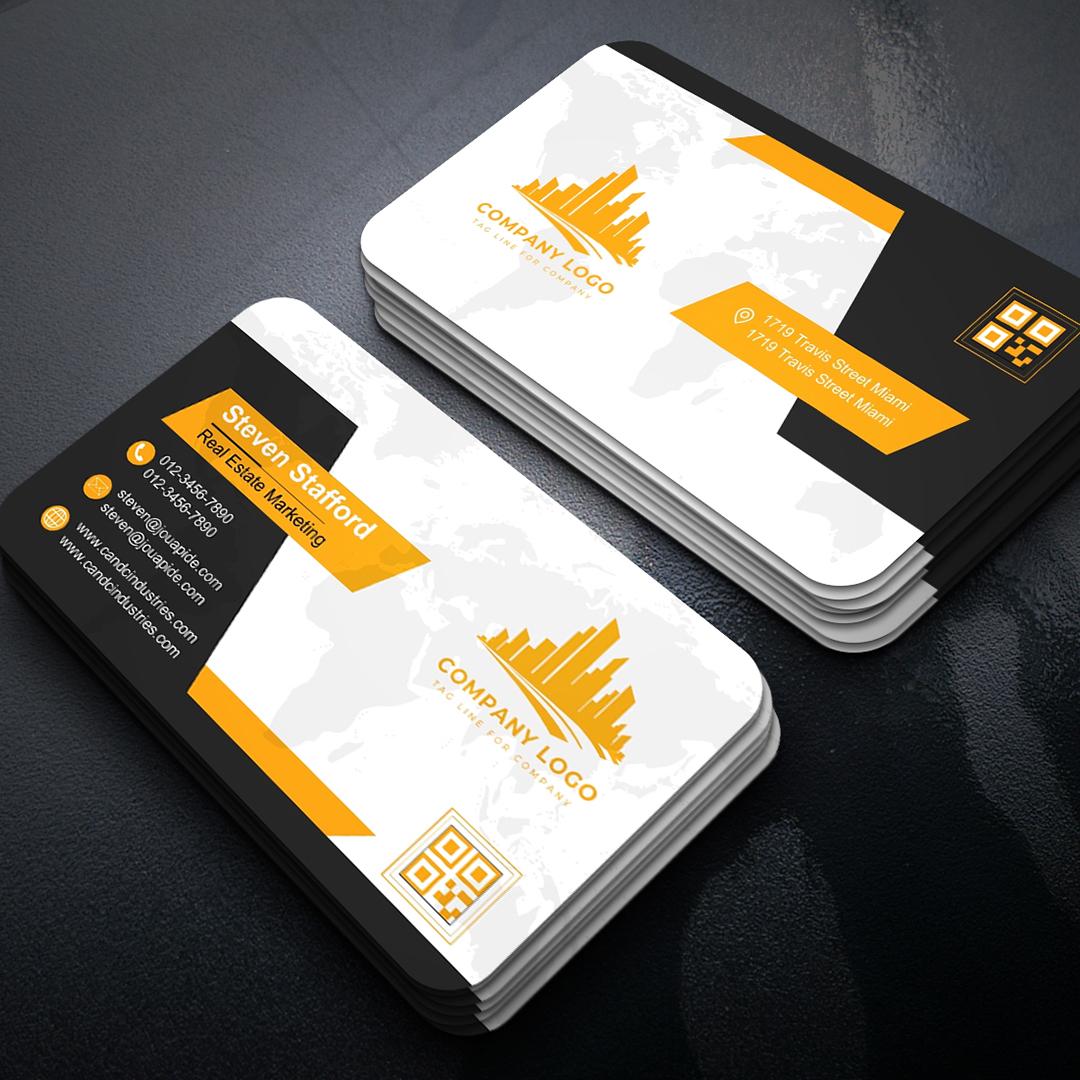 Minimalist Business Card Template | Editable Canva Visiting Card ...