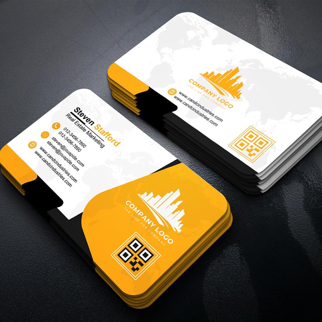 Minimalist Business Card Template | Editable Canva Visiting Card ...