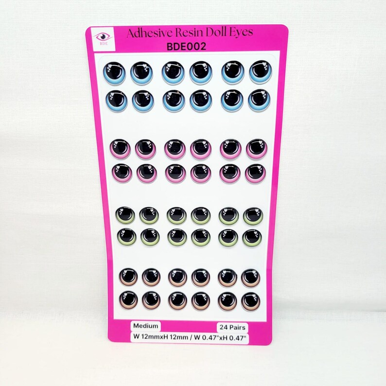 Adhesive Resin Expressive Doll Eyes for Clay, Felt, Fabric & Fashion ...