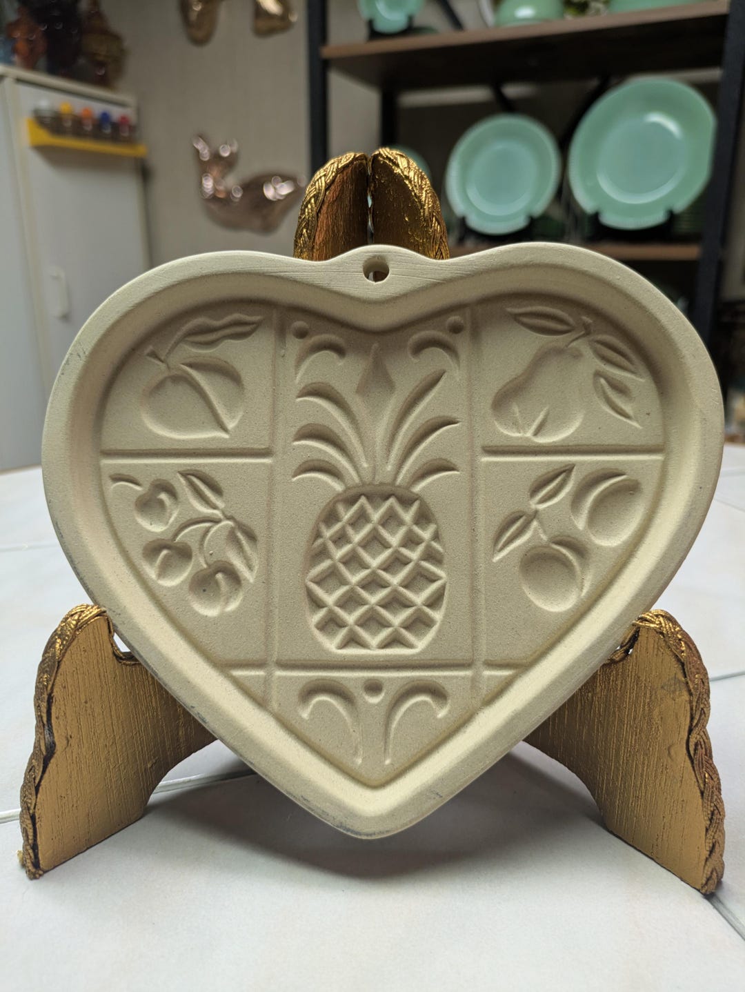 THE PAMPERED CHEF 'hospitality Heart' Shortbread Mold (family Heritage ...