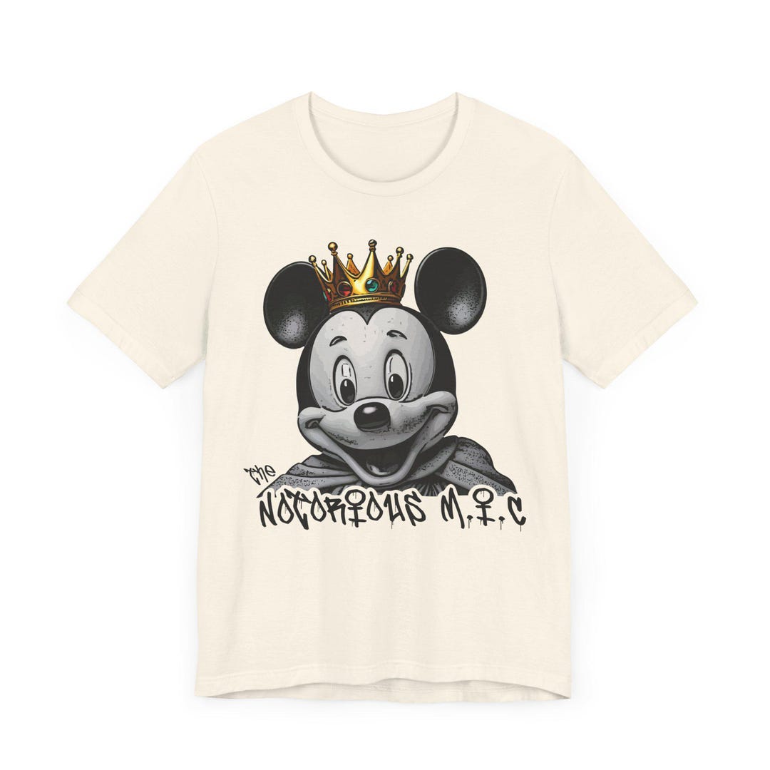 Notorious M.I.C. Mickey Mouse Crowned Tee - Etsy