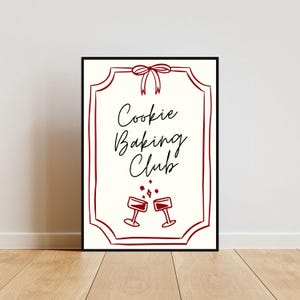 Christmas Festive Cute Printable Poster Red Bow Wonderful Print ...