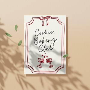 Christmas Festive Cute Printable Poster Red Bow Wonderful Print ...