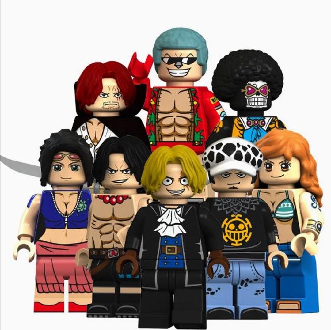 Custom Anime/manga TV Show Block Figurines one Piece Inspired - Etsy