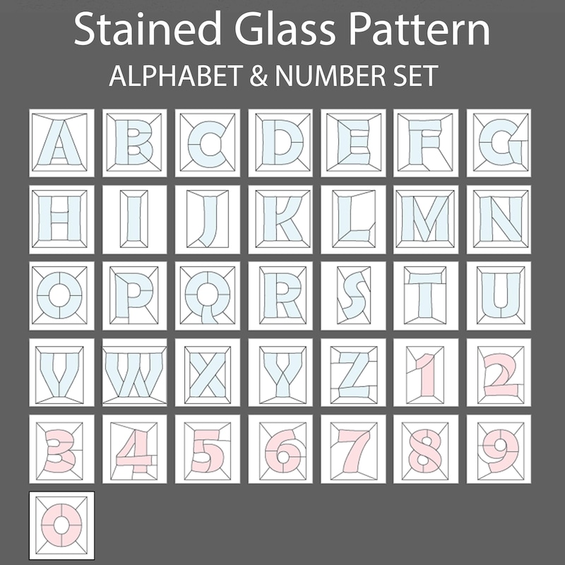 Stained Glass Letters - Etsy