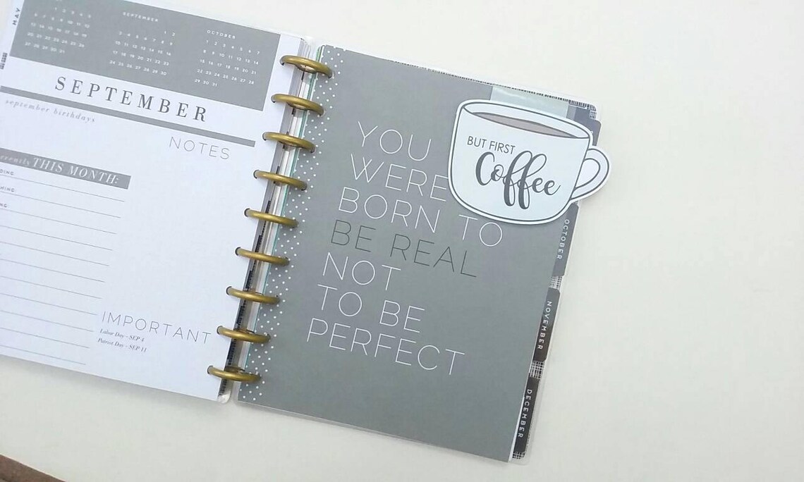 But First Coffee Jumbo Magnetic Bookmark - Coffee Planner Clip - Jumbo ...