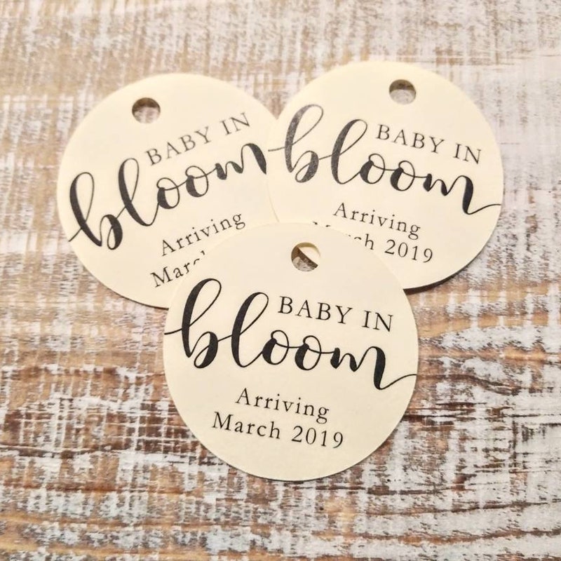 Baby in Bloom Tags - Etsy